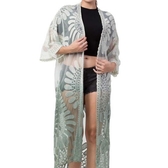 Raj | Jackets & Coats | Raj Duster Lace Embroidered | Poshmark